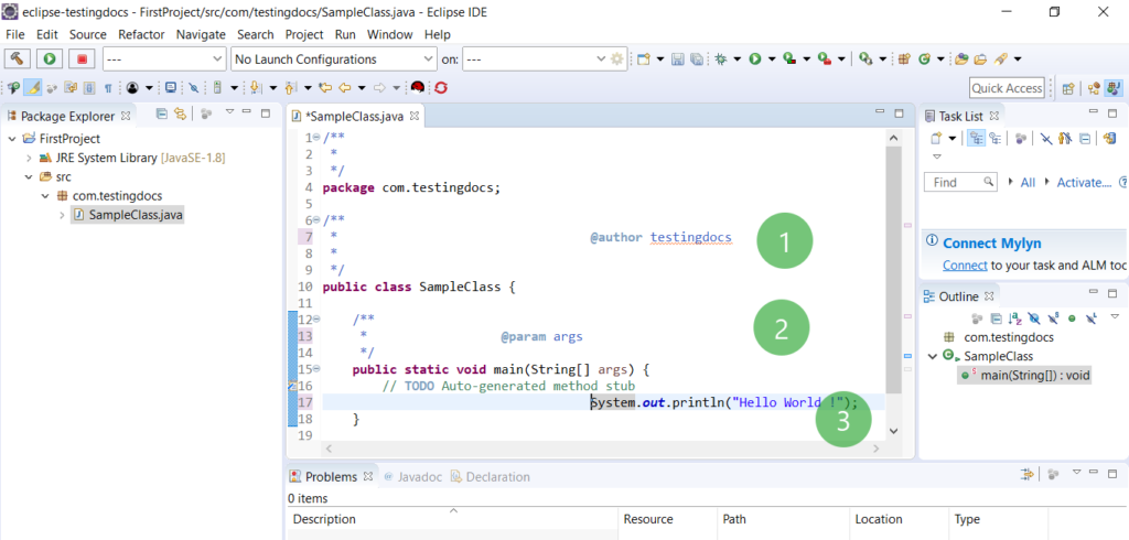 Code generation and formatting with Eclipse IDE - TestingDocs
