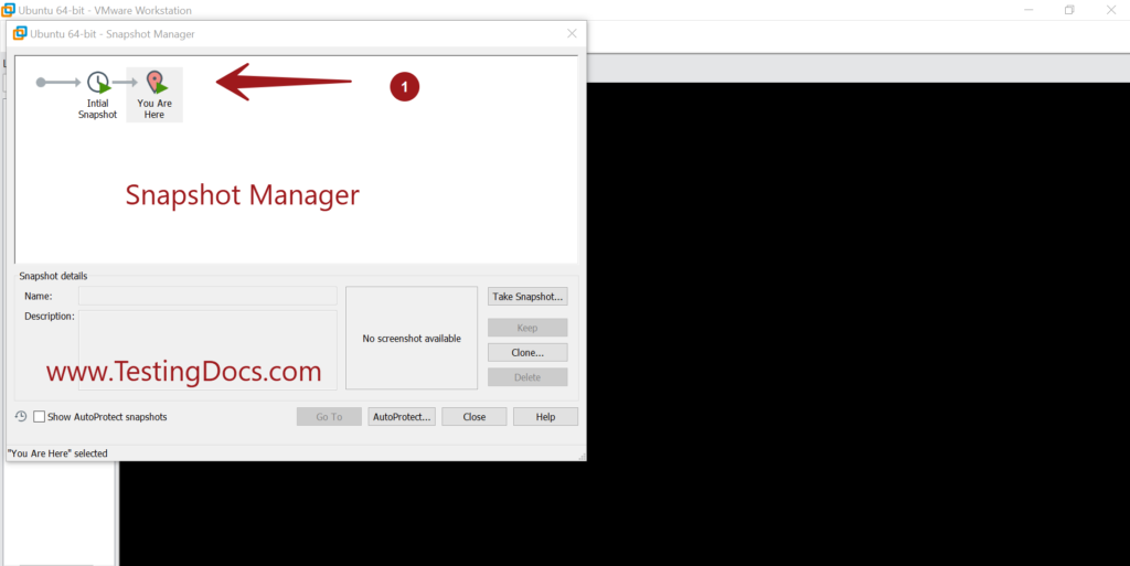Create a Virtual Machine Snapshot | TestingDocs