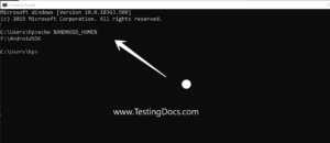 Set ANDROID_HOME environment variable on Windows - TestingDocs