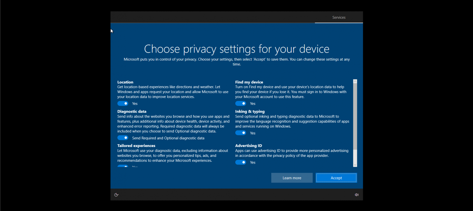 Windows Customization Settings - TestingDocs