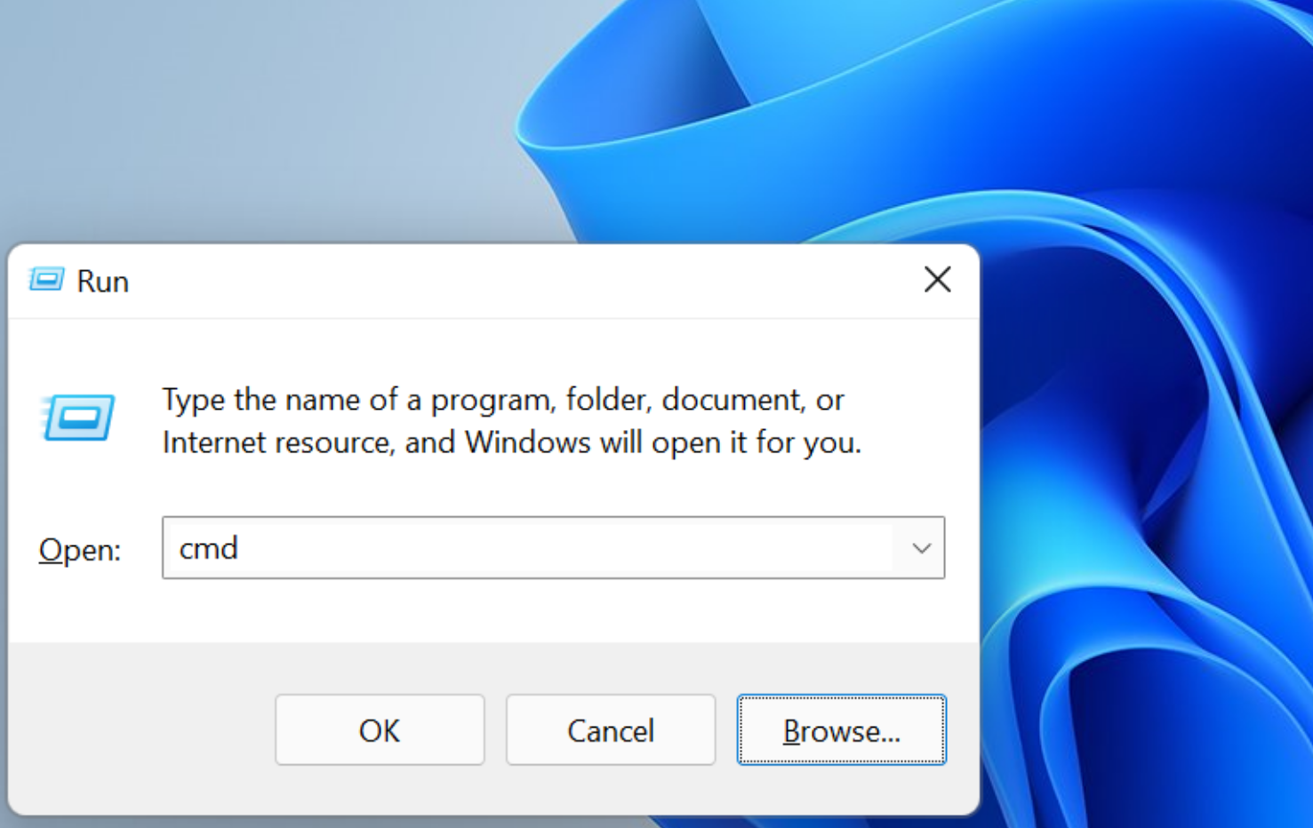 Windows 11 Dialog