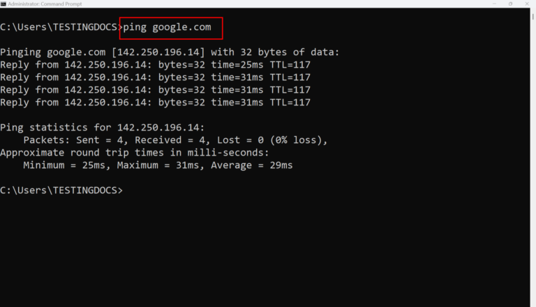 Windows ping Command - TestingDocs