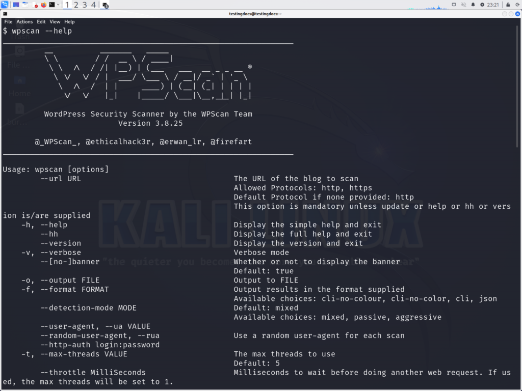 WPScan - WordPress Scanner - TestingDocs