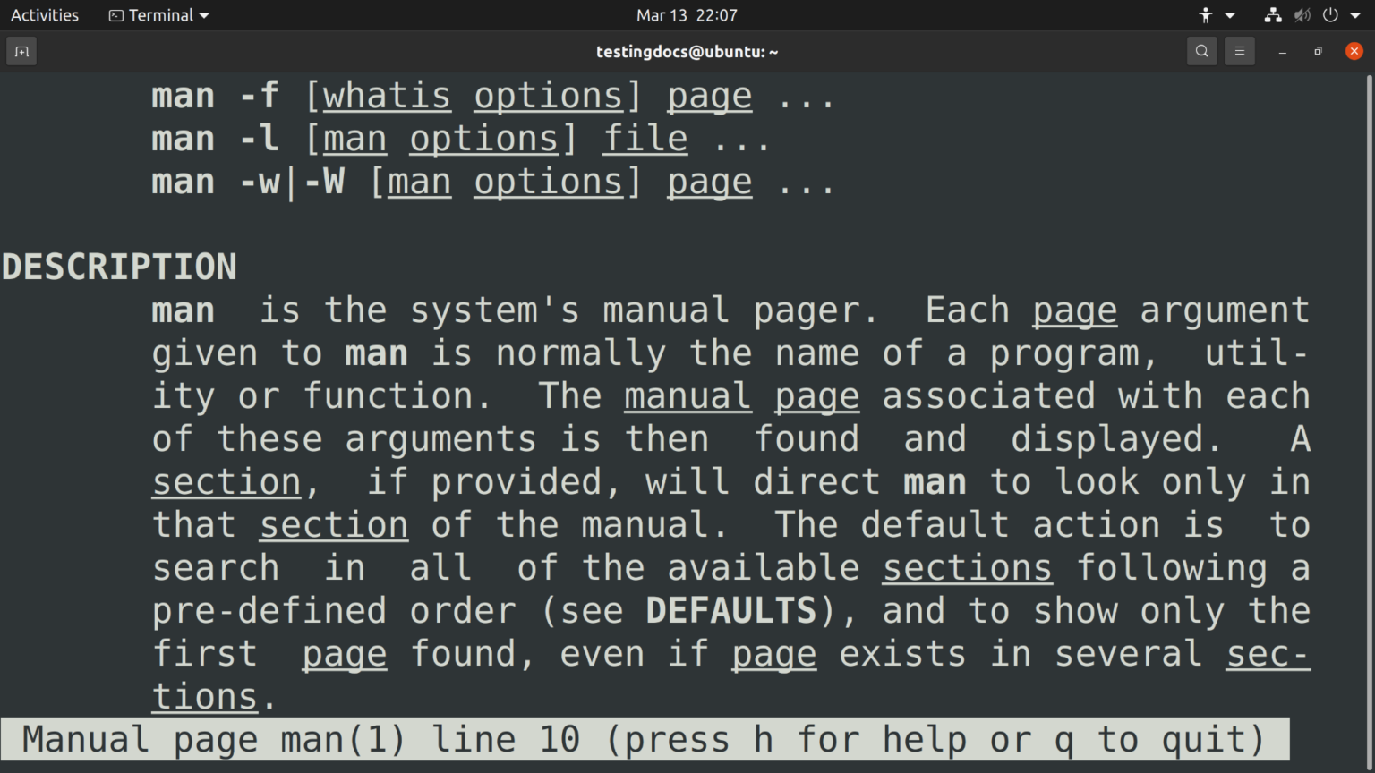 man Linux command - TestingDocs