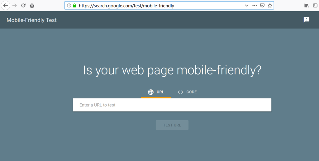 Testing webpage mobile-friendliness using a tool - TestingDocs