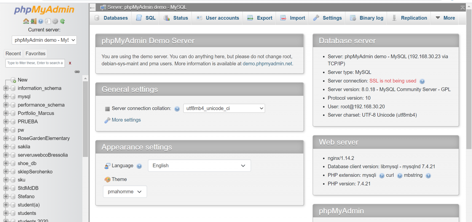 phpMyAdmin Database Tool - TestingDocs