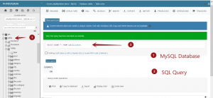 phpMyAdmin Database Tool - TestingDocs