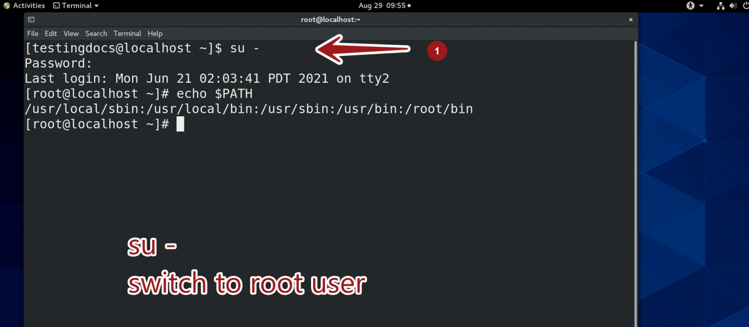 Su Linux Command TestingDocs
