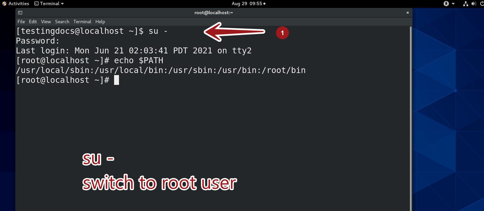 Su Linux Command TestingDocs