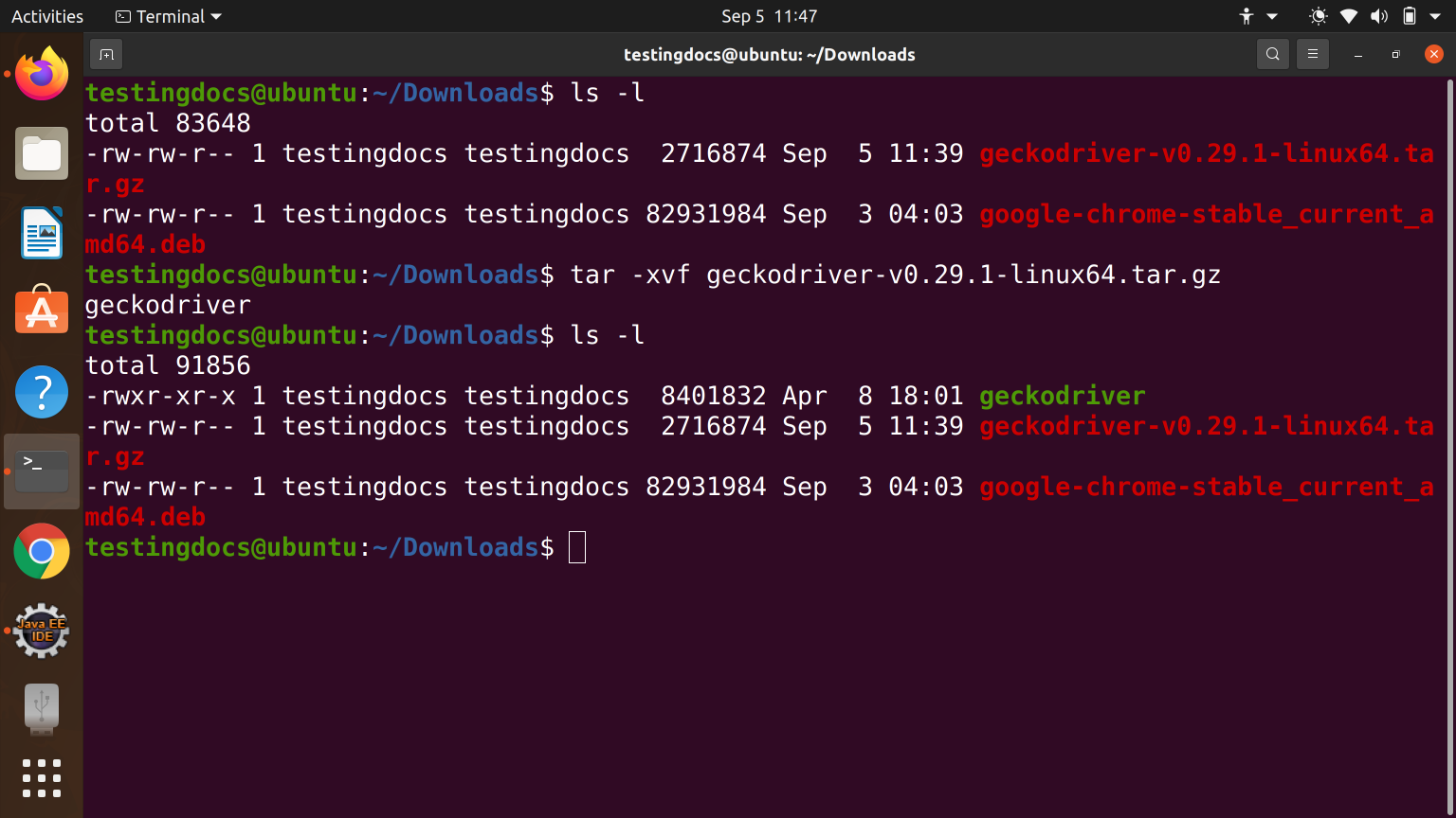 Download Mozilla GeckoDriver on Ubuntu - TestingDocs