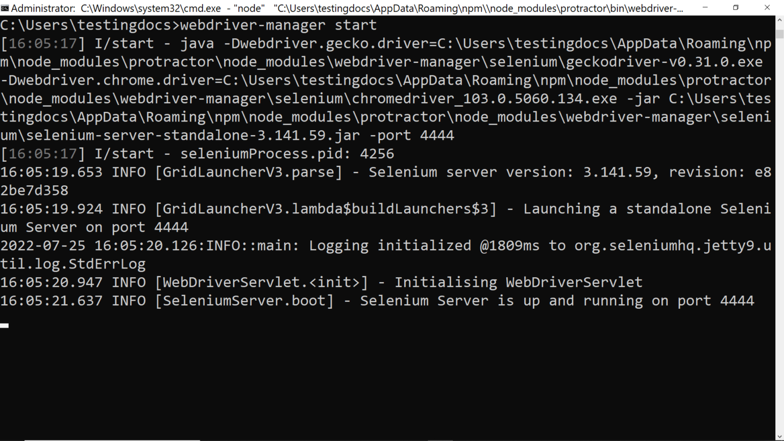 Webdriver Manager Tool - TestingDocs