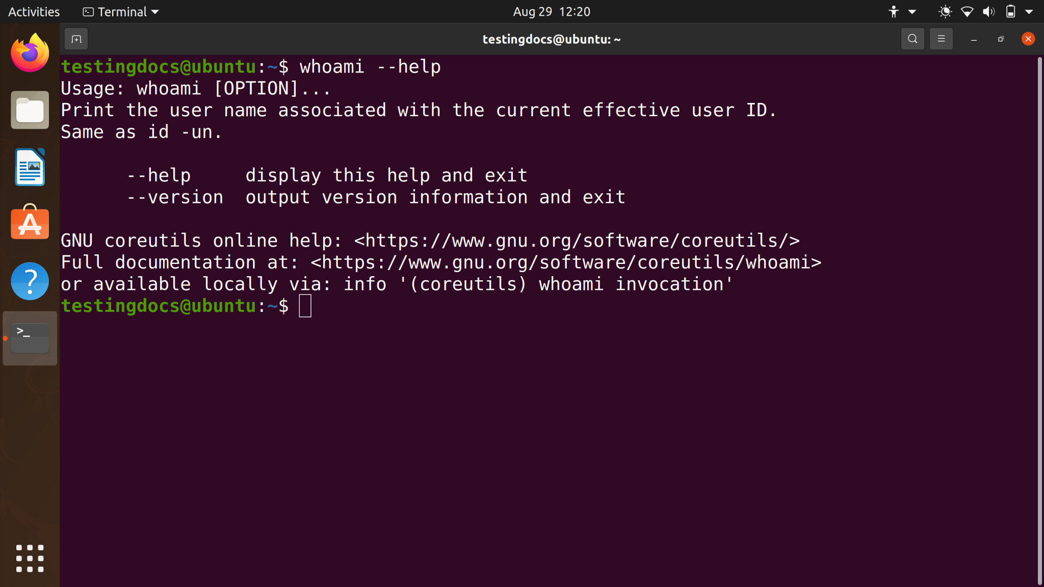 who Linux Command - TestingDocs.com